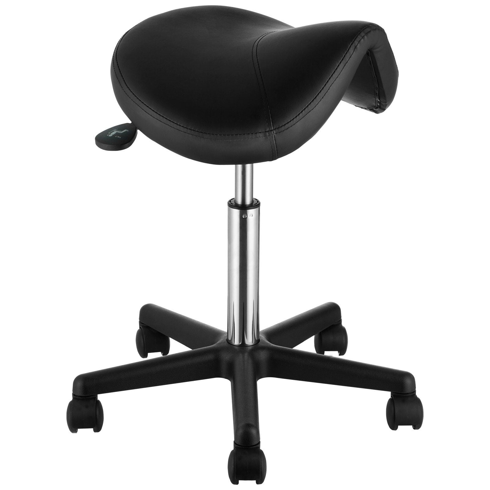 HCY Saddle Stool with Wheels, 400 LBS Weight Capacity, Height ...