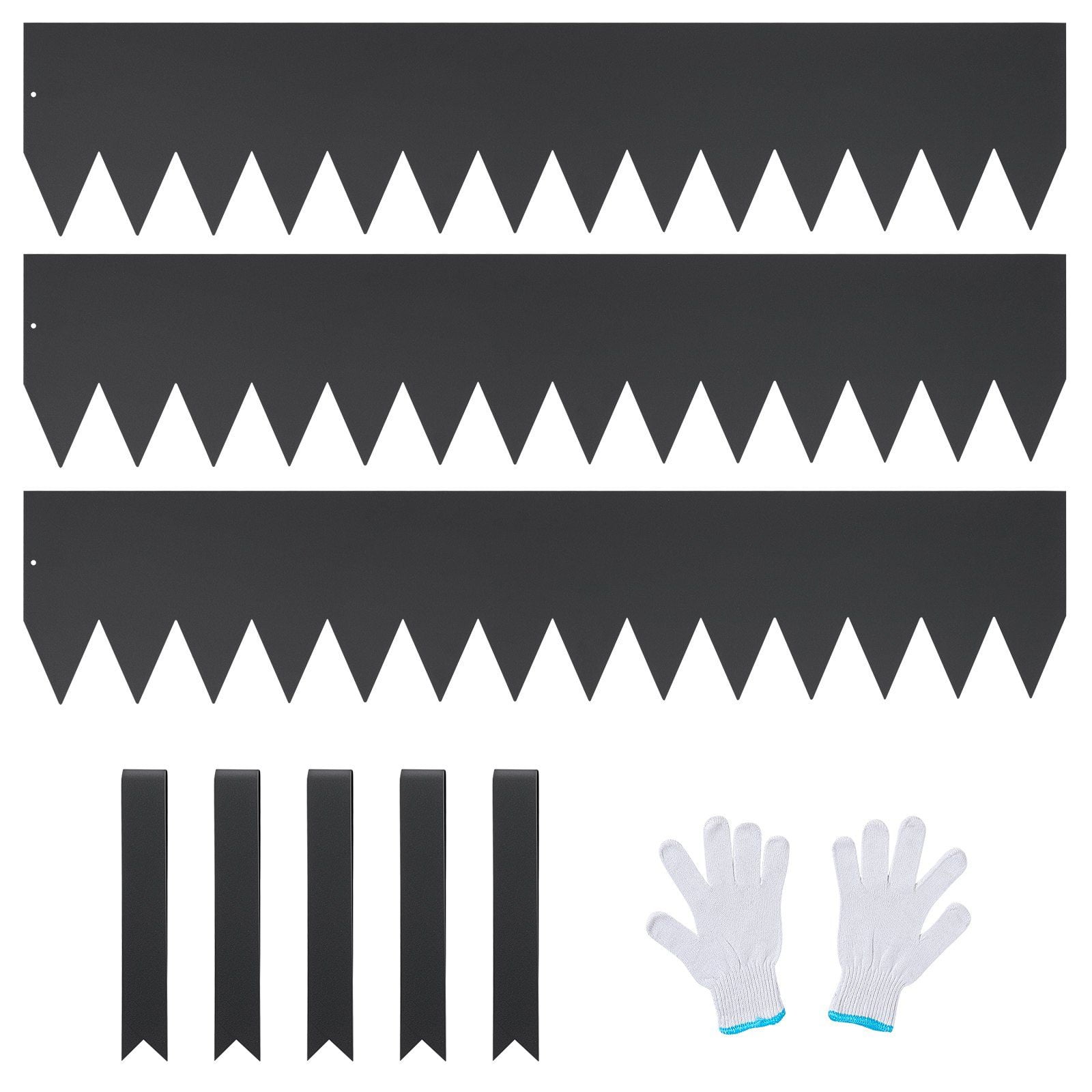 HCY Steel Landscape Edging, 3-pack Steel Garden Edging Borders, 40" L x ...