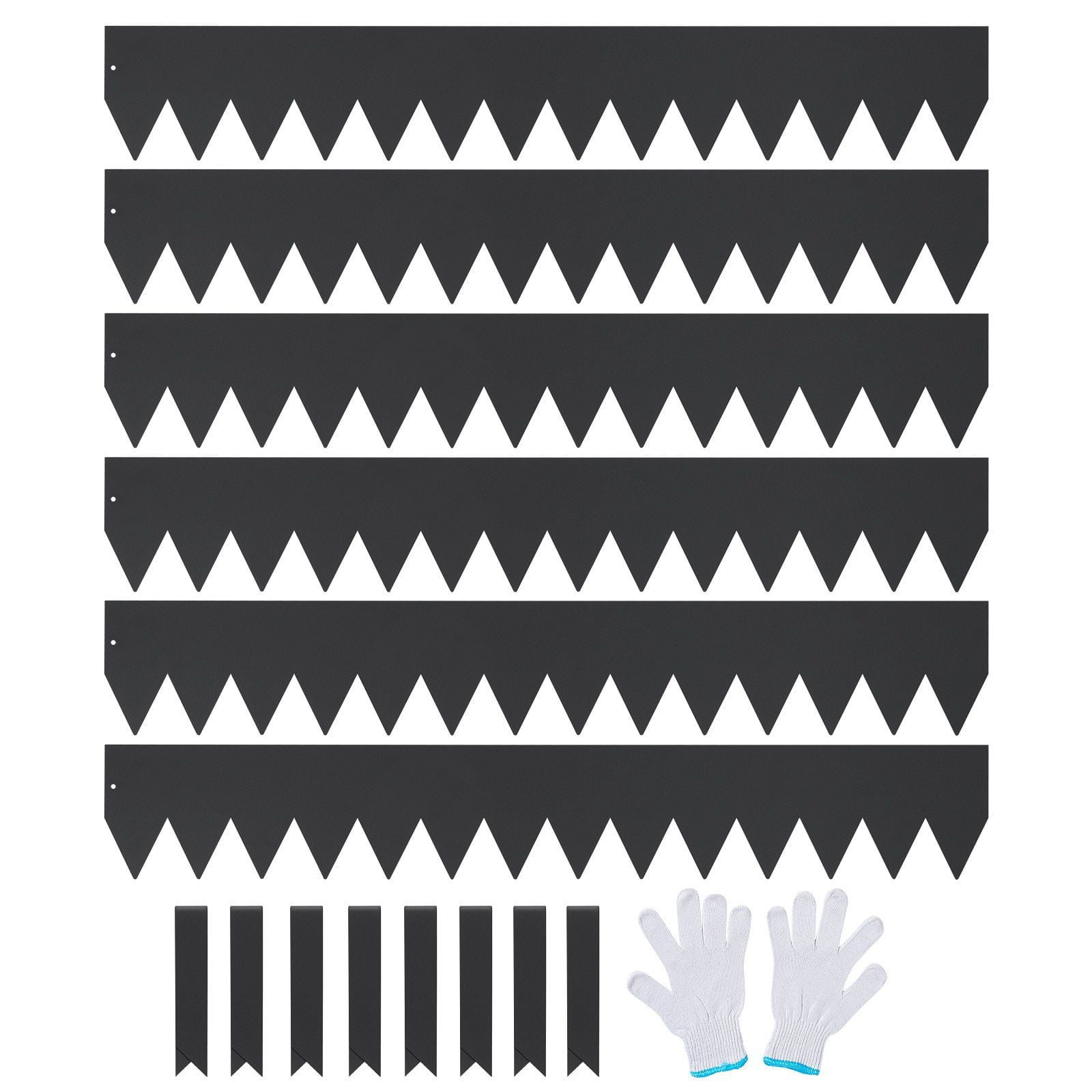 HCY Steel Landscape Edging, 6-pack Steel Garden Edging Borders, 40" L x ...