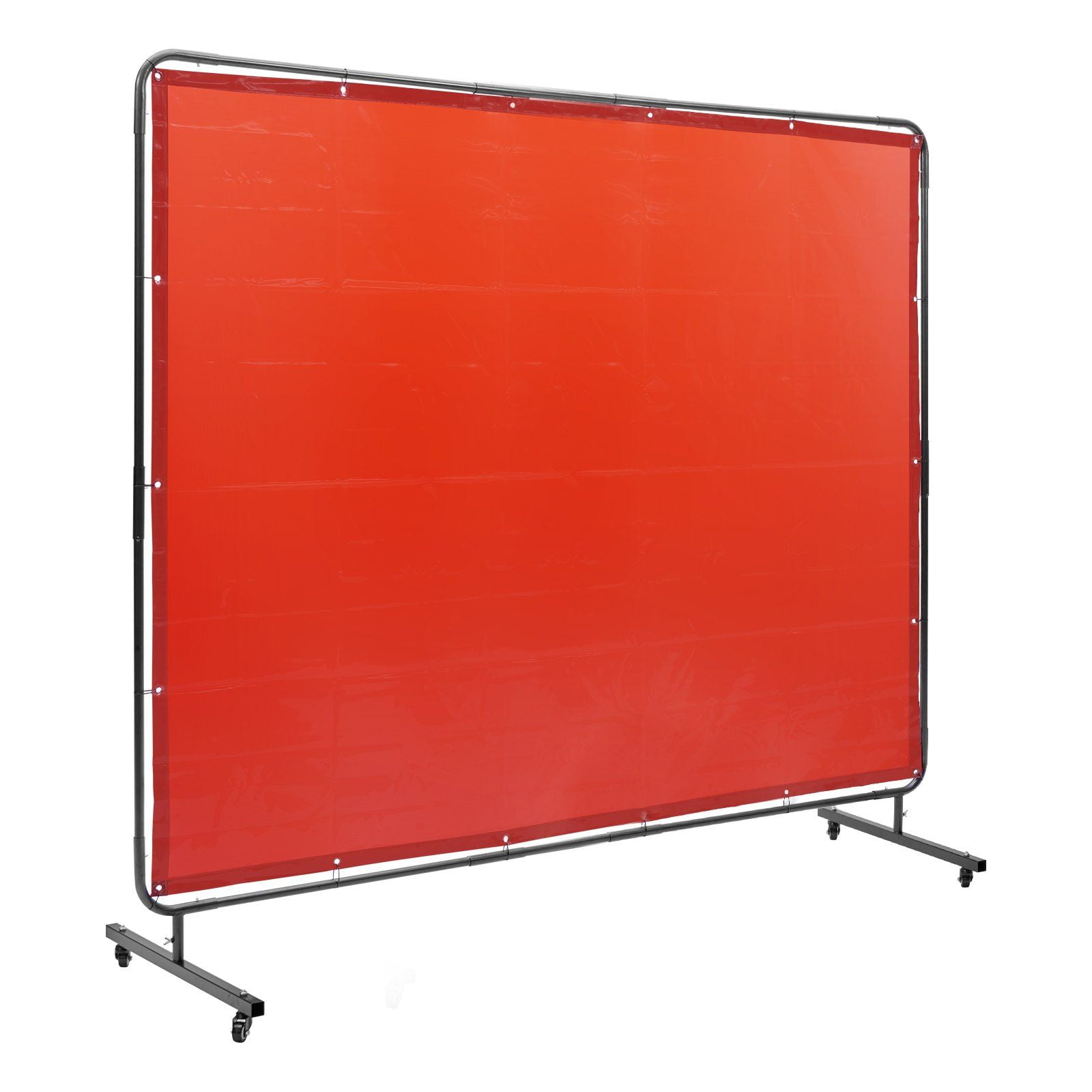 HCY Welding Screen with Frame, 6' x 8' Welding Curtain Screen, Flame ...