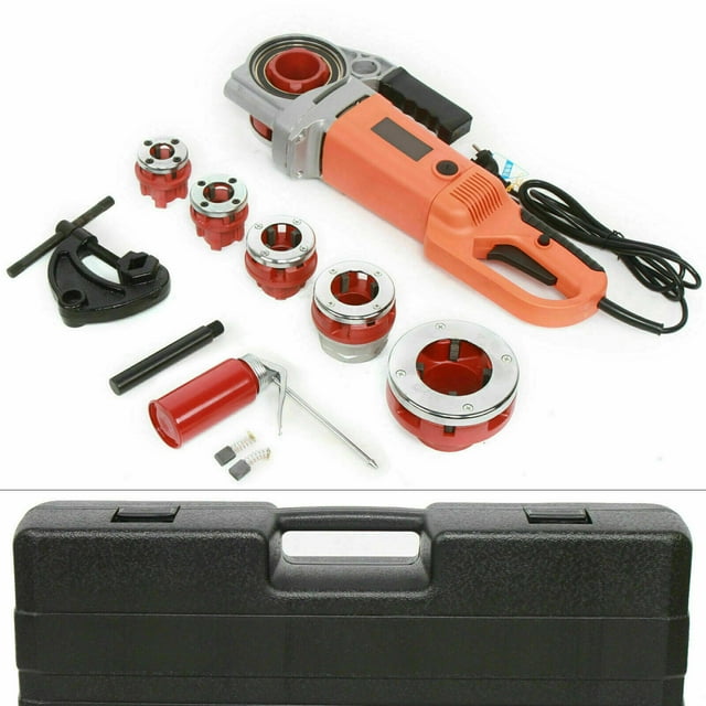 HD 1/2-2" Portable Electric Pipe Threader with 6 Dies Threading Machine Powerful - Walmart.com