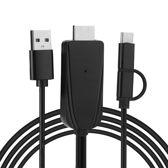 HD 1080P Smart Adapter, Miraplug APP to Cable, Screen Mirroring Cord ...