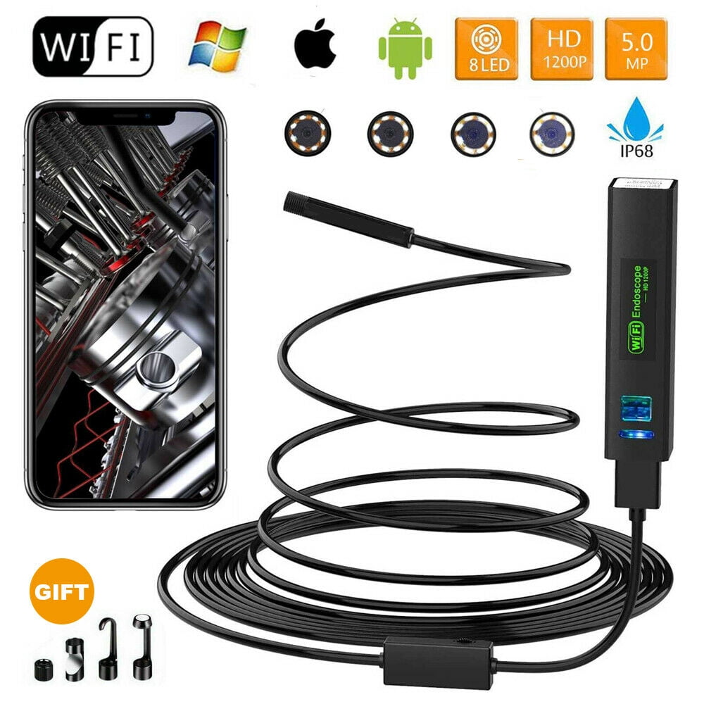 HD 1200P Wifi Endoscope Camera for Android/iOS USB IP67 Waterproof ...