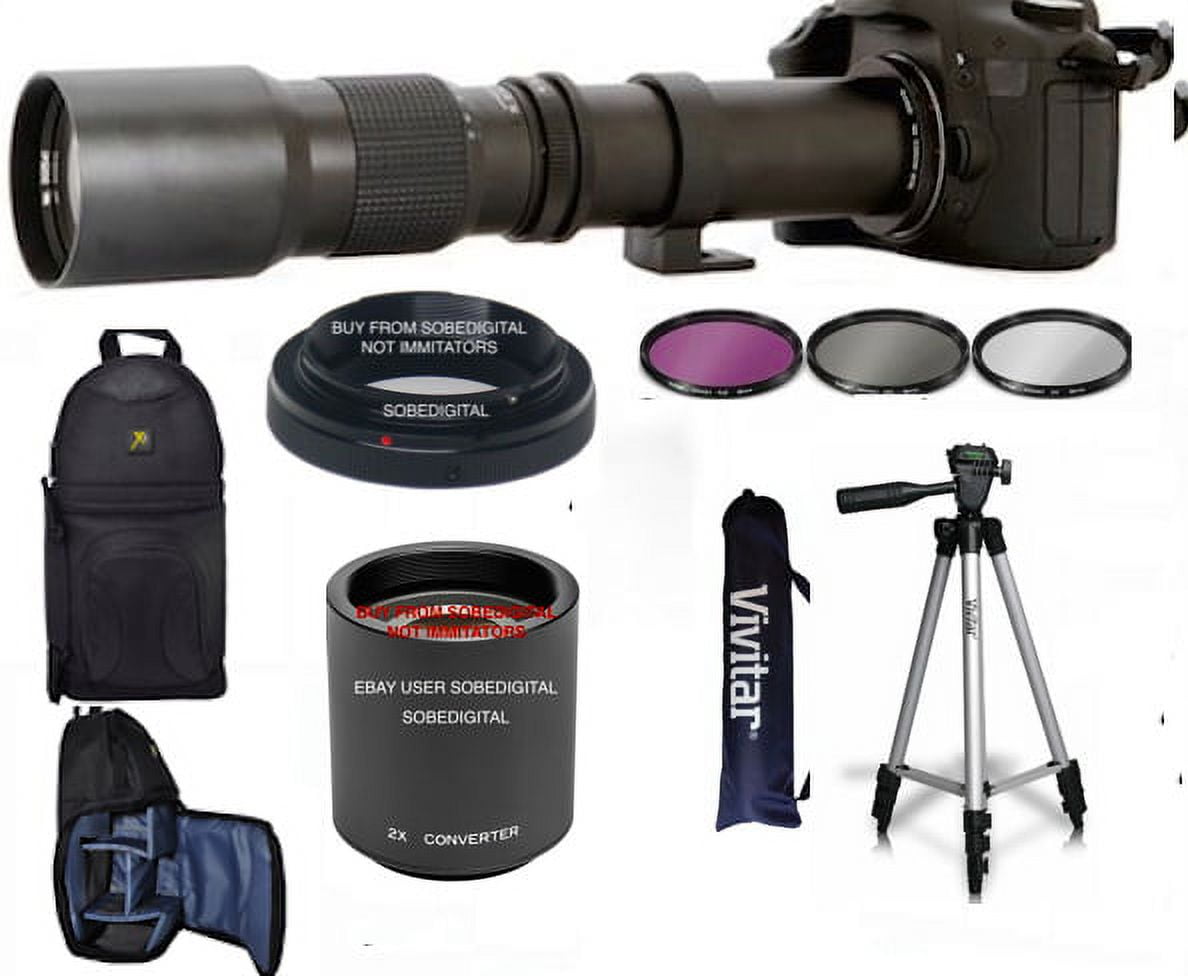 HD 32K TELEPHOTO ZOOM LENS 500-1000MM + BACKPACK + TRIPOD FOR NIKON ...