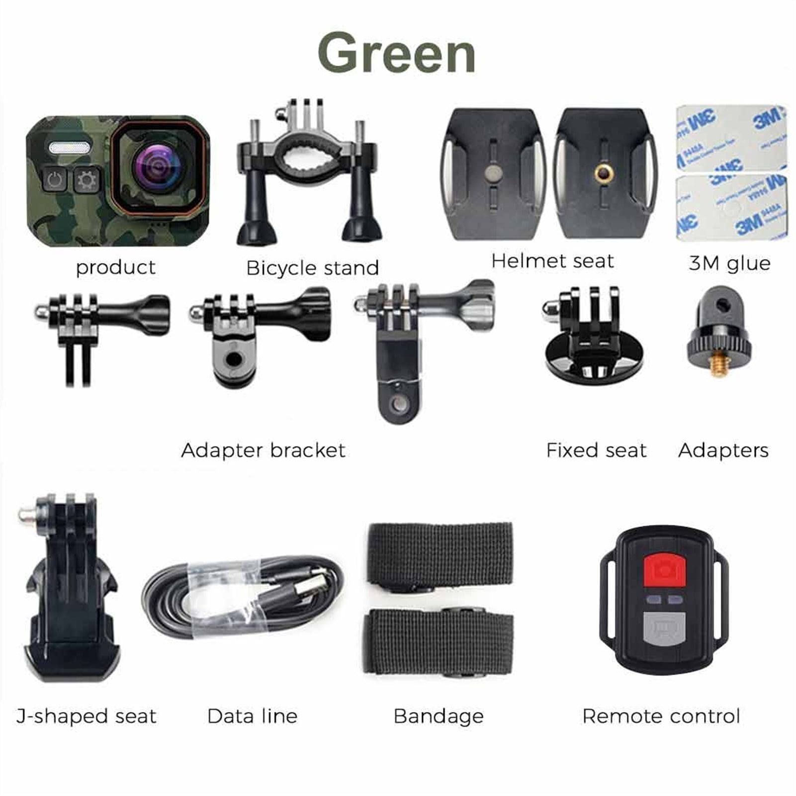 HD 4K Action Camera 170 Degree WiFi 30fps Video Professional Support ...