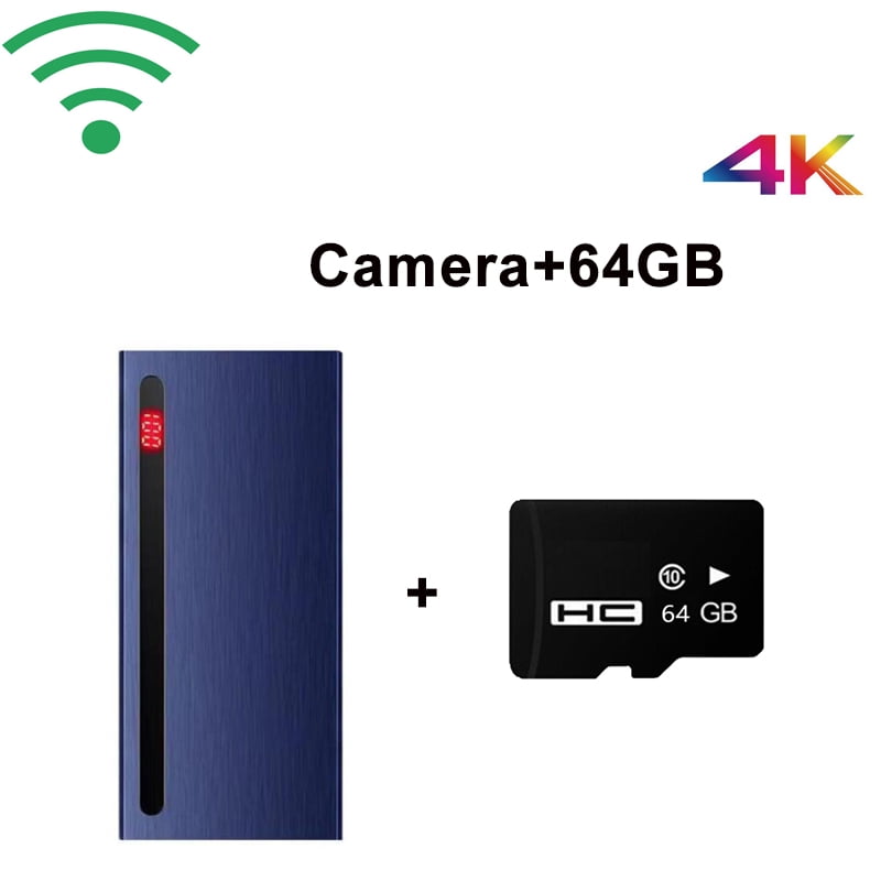 HD 4K Mini Wireless Wifi Camera Portable Power Bank Infrared Night ...