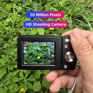 Compact 4K Melcam Camera, 48MP, Anti-Shake, Viewfinder, SD Card, 2 ...