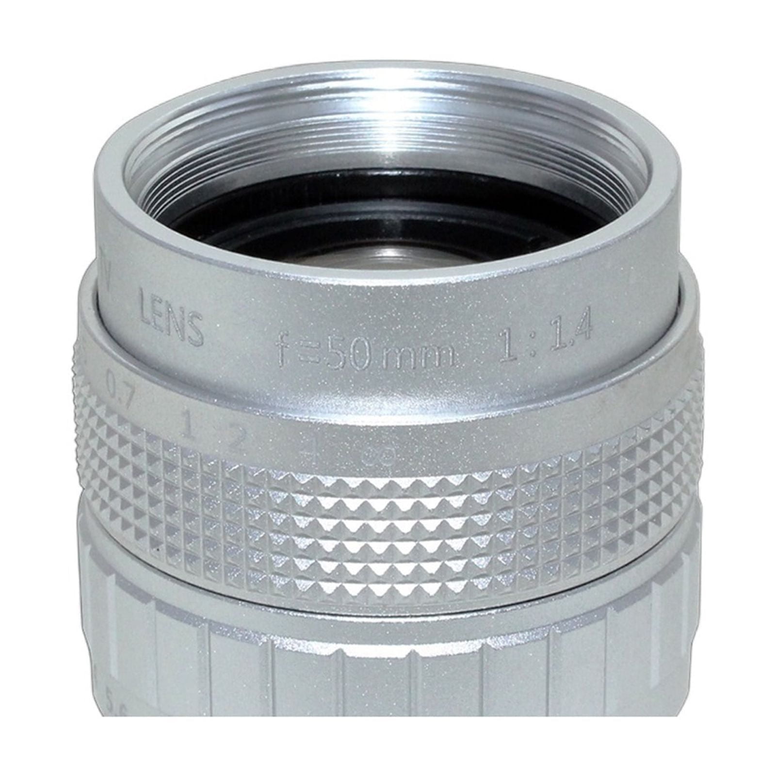 HD 50mm Lens Fixed Lens F1.4 2/3" CCTV C Mount TV FA Lens Manual Zoom ...