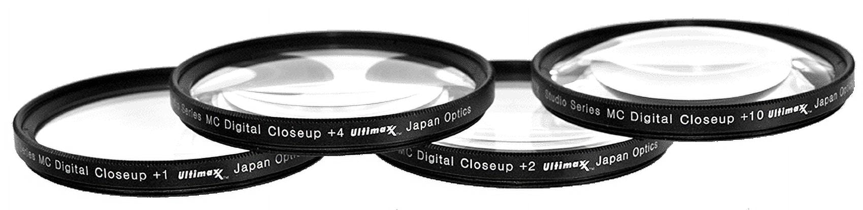 Ultimaxx 72mm 4-Piece Close-Up Macro Multi Coated Filter Kit 1, 2, 4 ...