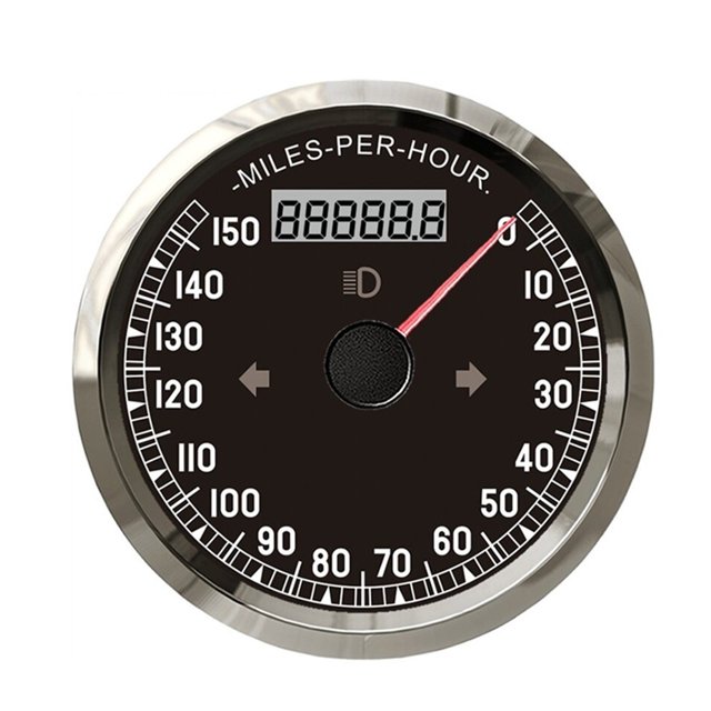 HD 85mm GPS Speedometer 150kmh 80kmh Speed Gauge Digital Odometer ATV ...