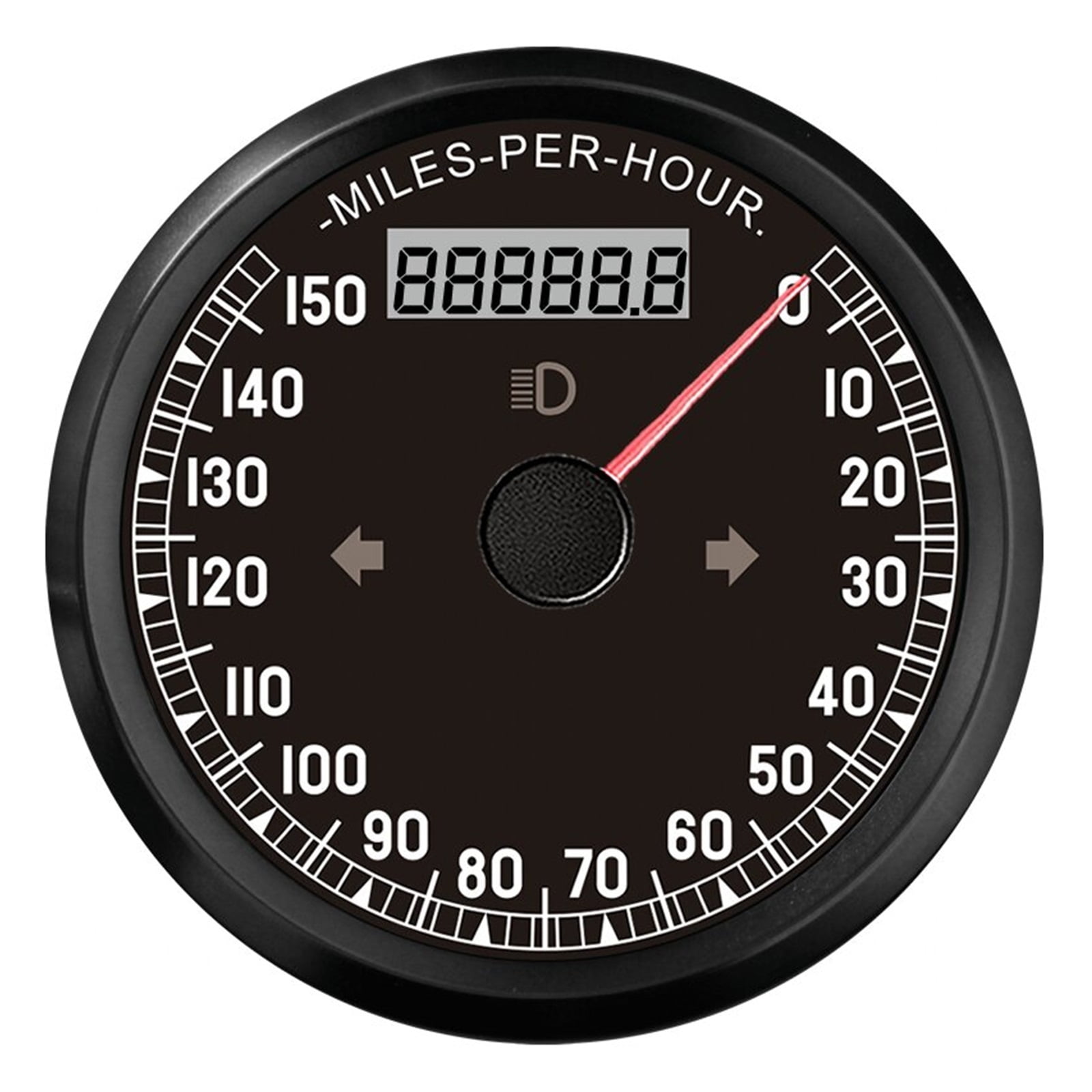 HD 85mm GPS Speedometer 150kmh 80kmh Speed Gauge Digital Odometer ATV ...