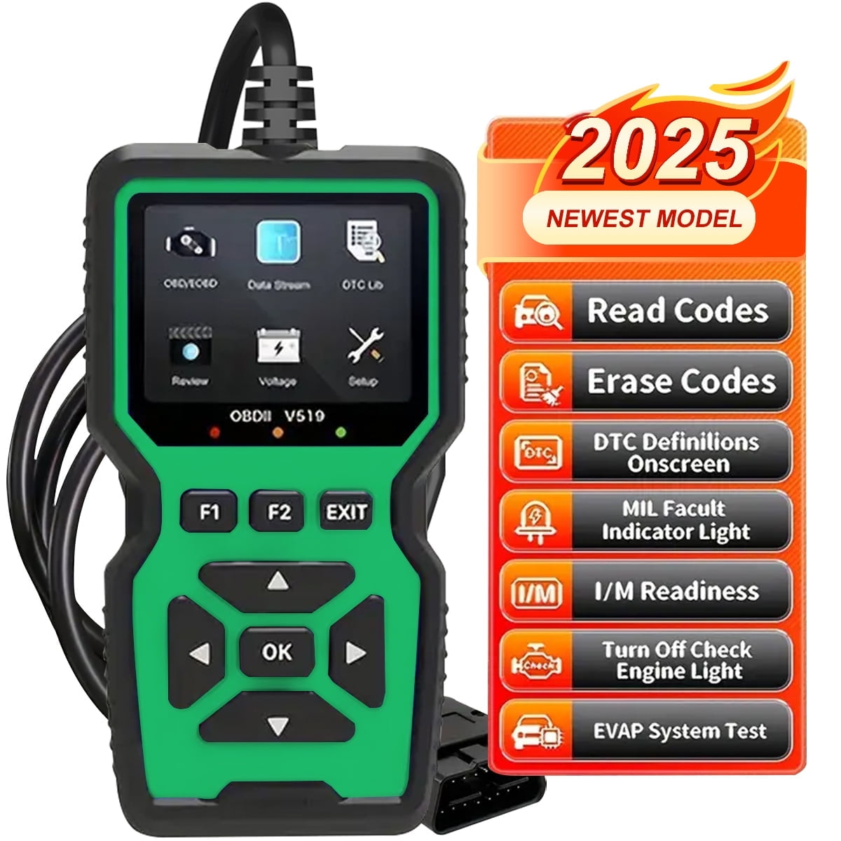 PALYTTE Enhanced OBD2 Scanner, Automotive Scanner Fault Diagnosis ...