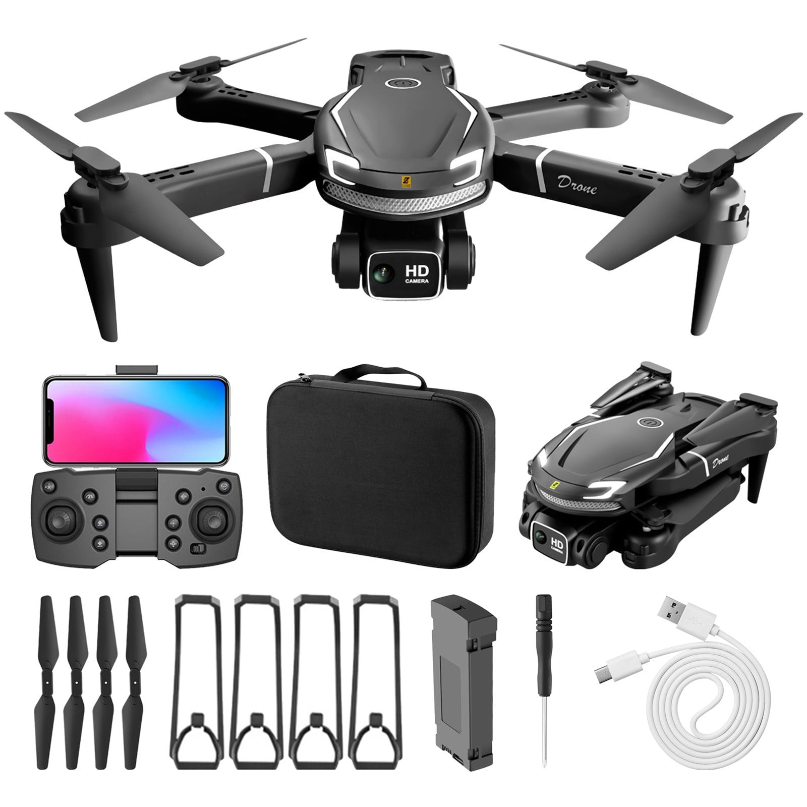 HD Aerial Photography Dual Camera Quadcopter, Drone With Dual 4K HD ...