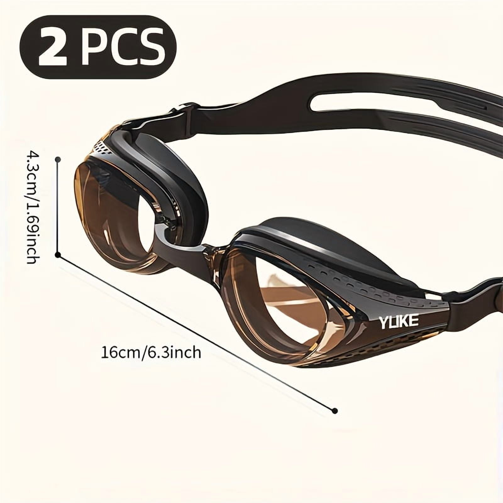 HD Anti-Fog Swim Goggles - Leak-Proof, UV Protection, Adjustable Nose ...