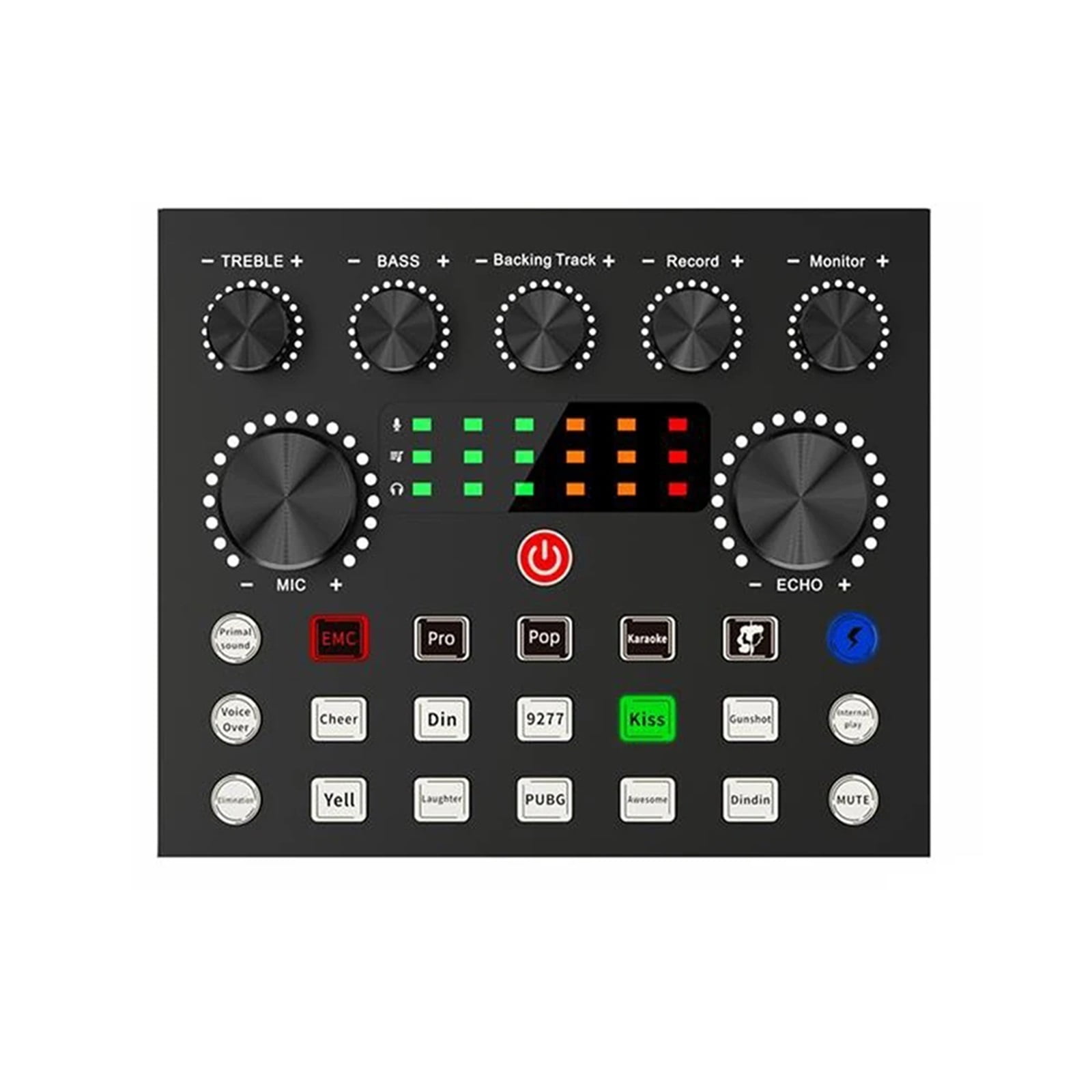 HD Au-dio Mixer V8 USB External Sound Card Headset Microphone Personal ...