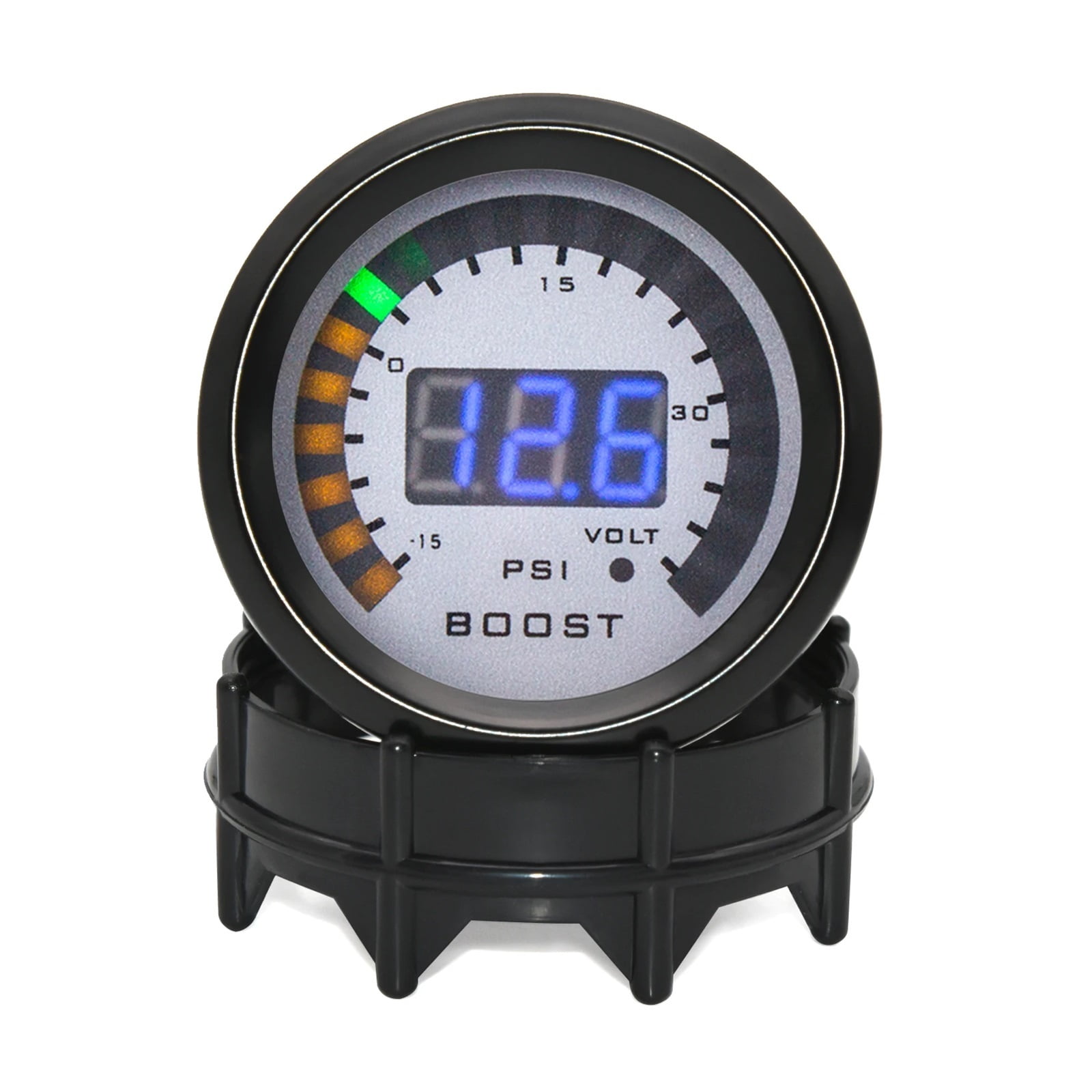HD Boost Pressure Indicator Digital PSI BAR Turbo Boost Gauge Voltmeter ...