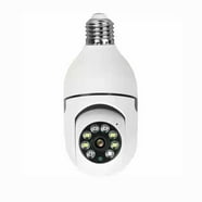 360° 1080P IP E27 Light Bulb Camera Wi-Fi IR Night Smart Home Wireless ...