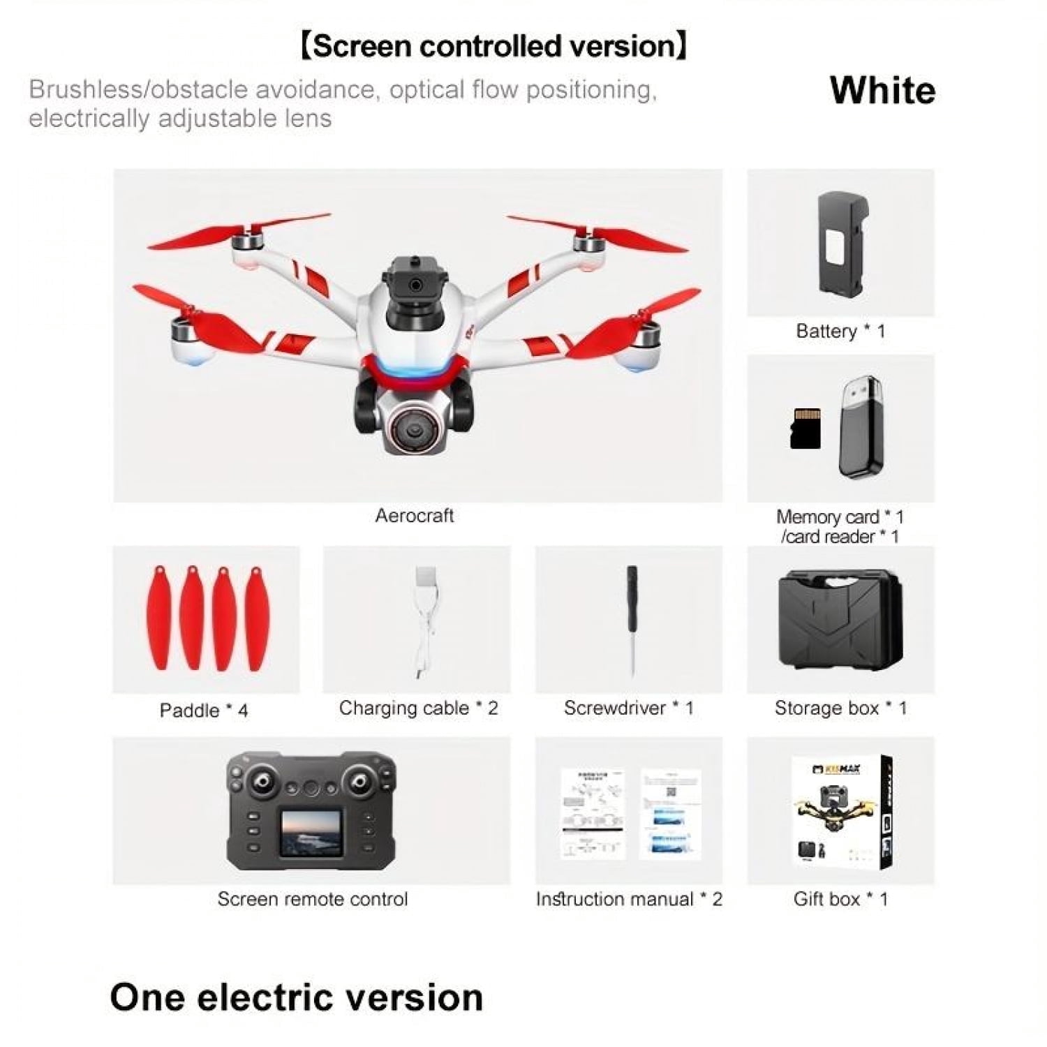 HD Camera Drone with Dual Batteries & Large-Screen Remote – Obstacle ...