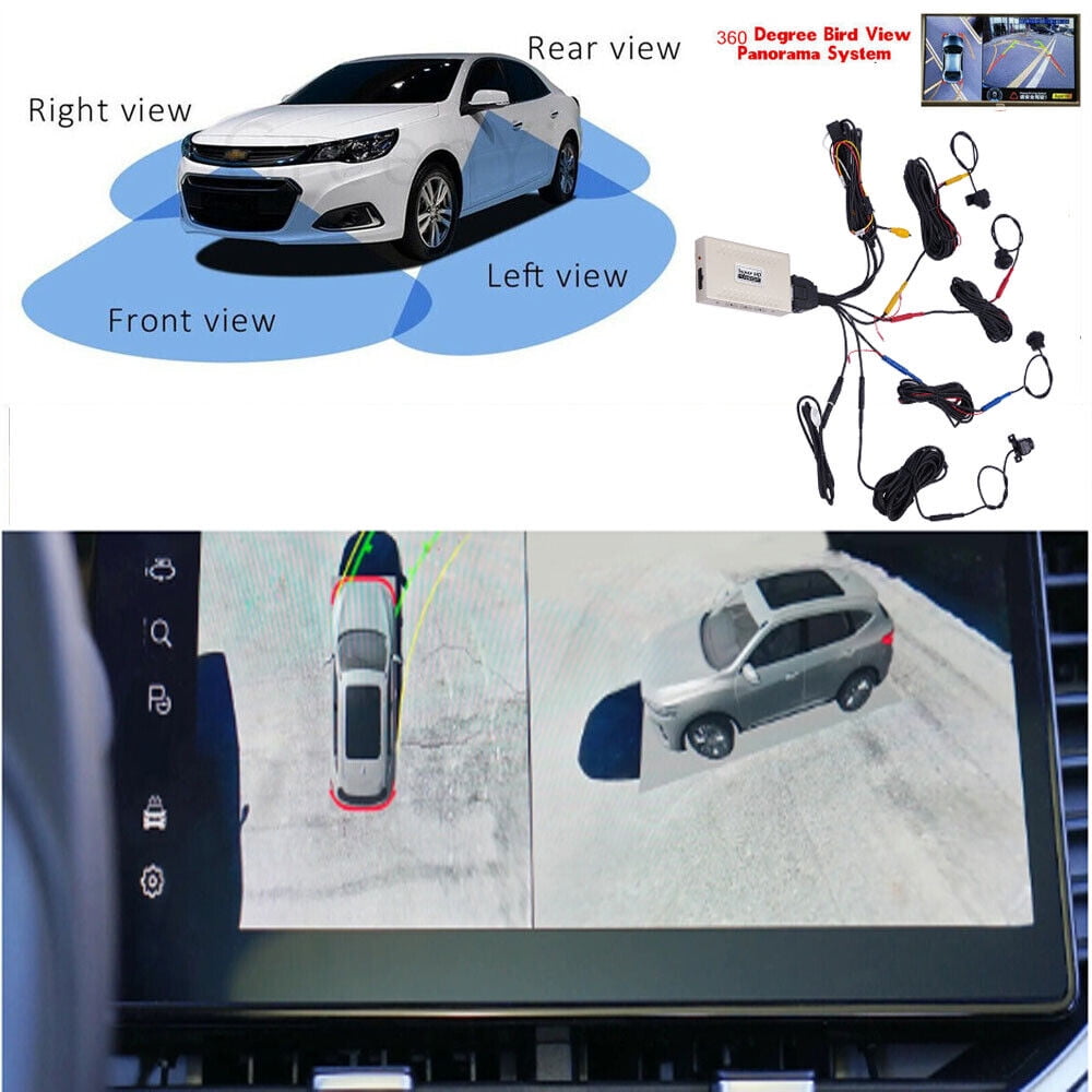 HD Car 360 Bird View Surround System DVR Record Backup Camera parking ...