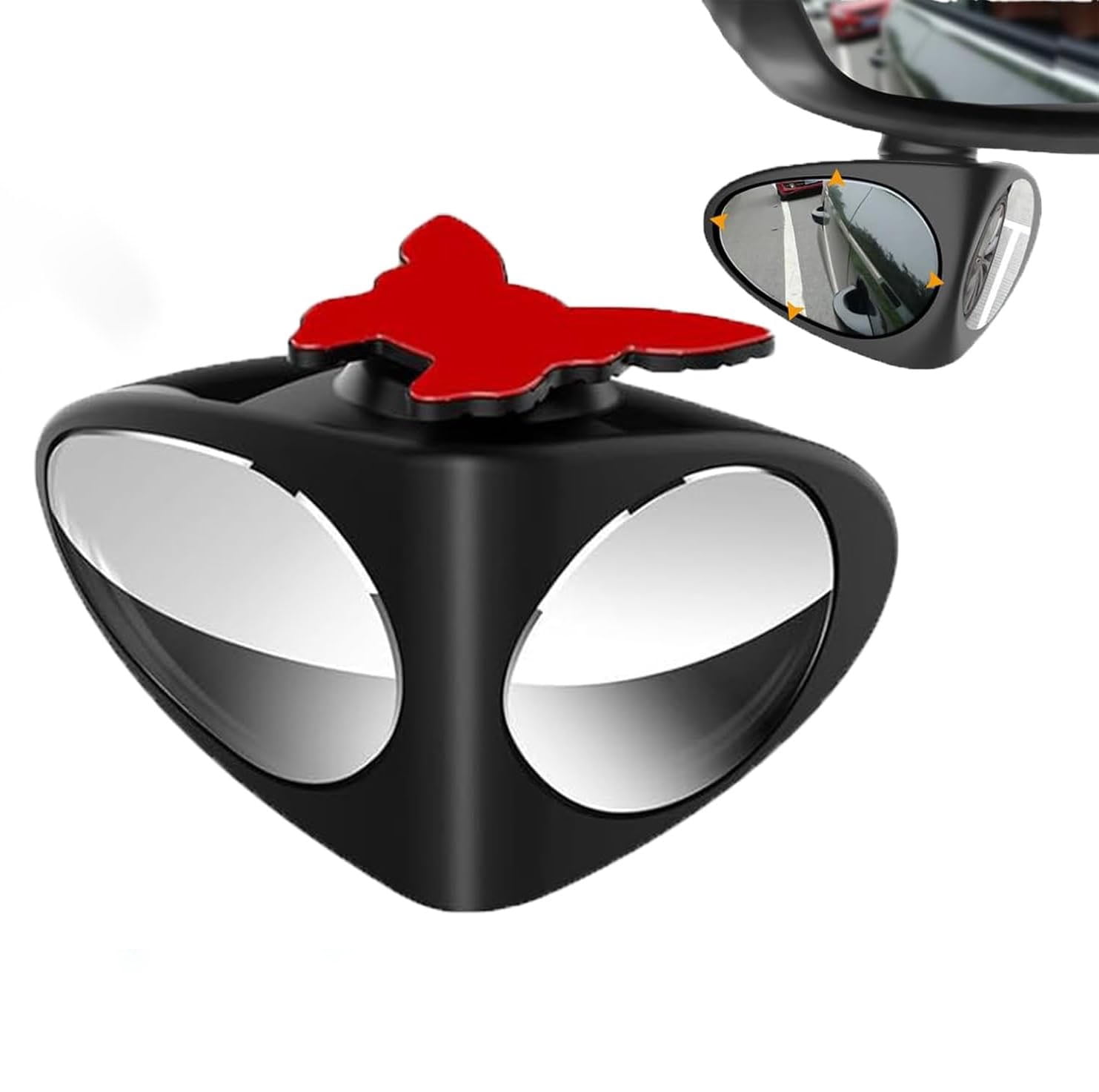 HD Car Blind Spot Elimination Mirror 360° Rotatable Wide-Angle Convex ...