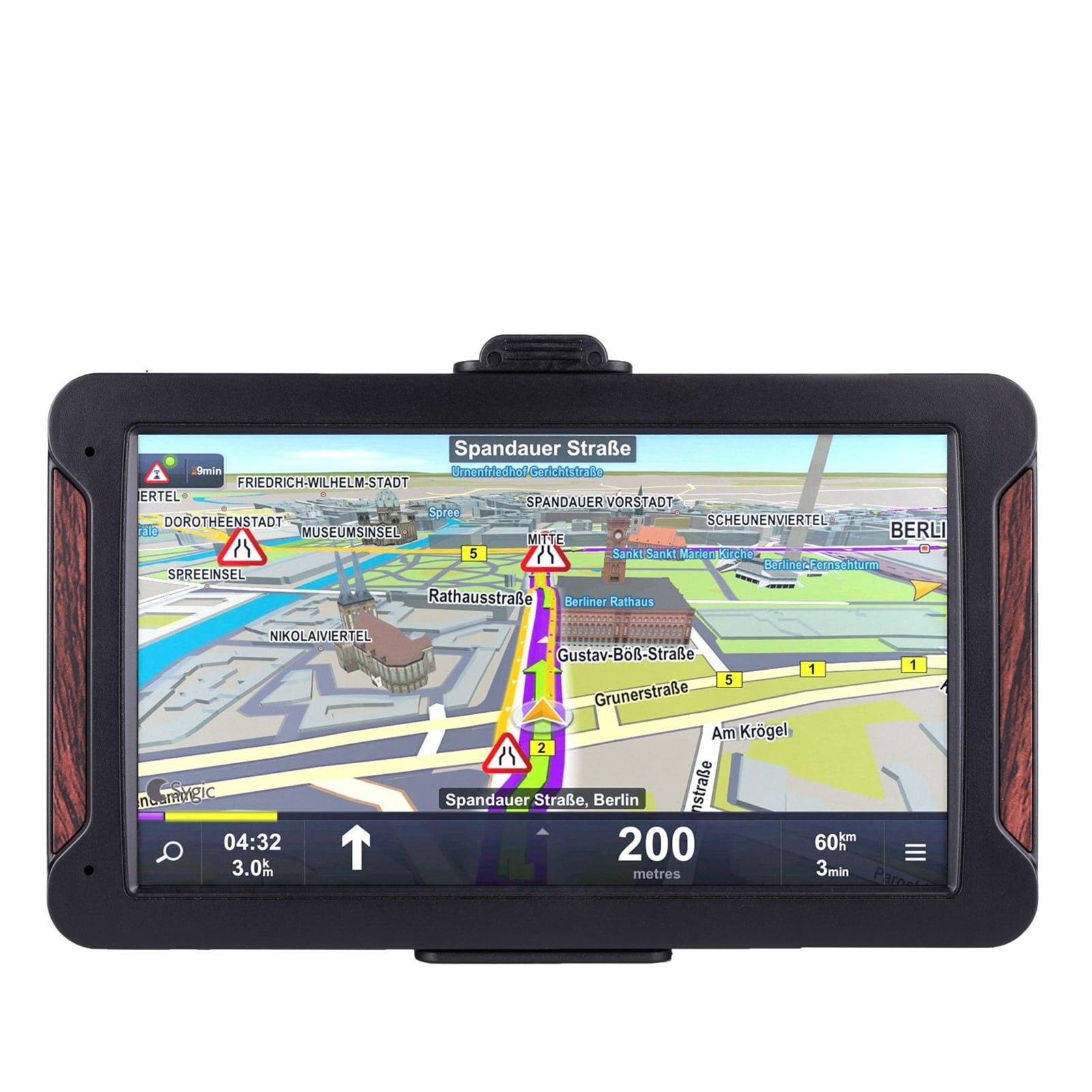 HD Car GPS Navigation 8G+RAM128-256MB+Resistive Screen +Bluetooth-AV-IN ...