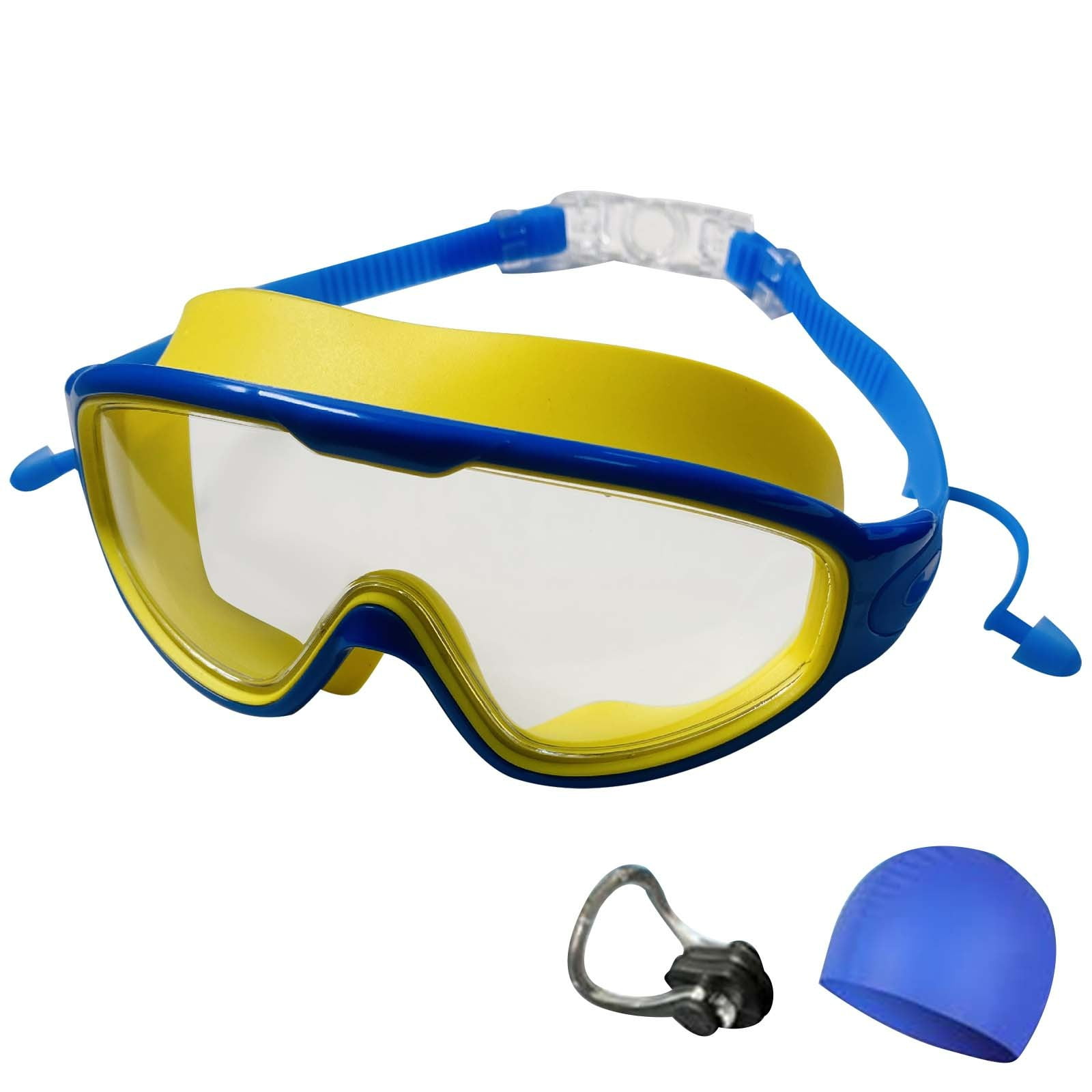 HD Children's Large Frame Waterproof and Anti-fog Swimming Goggles ...