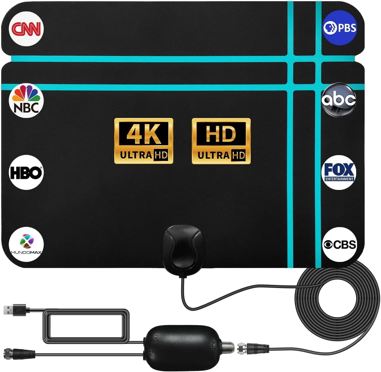 2026 TV Antenna 1900+ Miles Long Range, Indoor Digital Antenna for ...