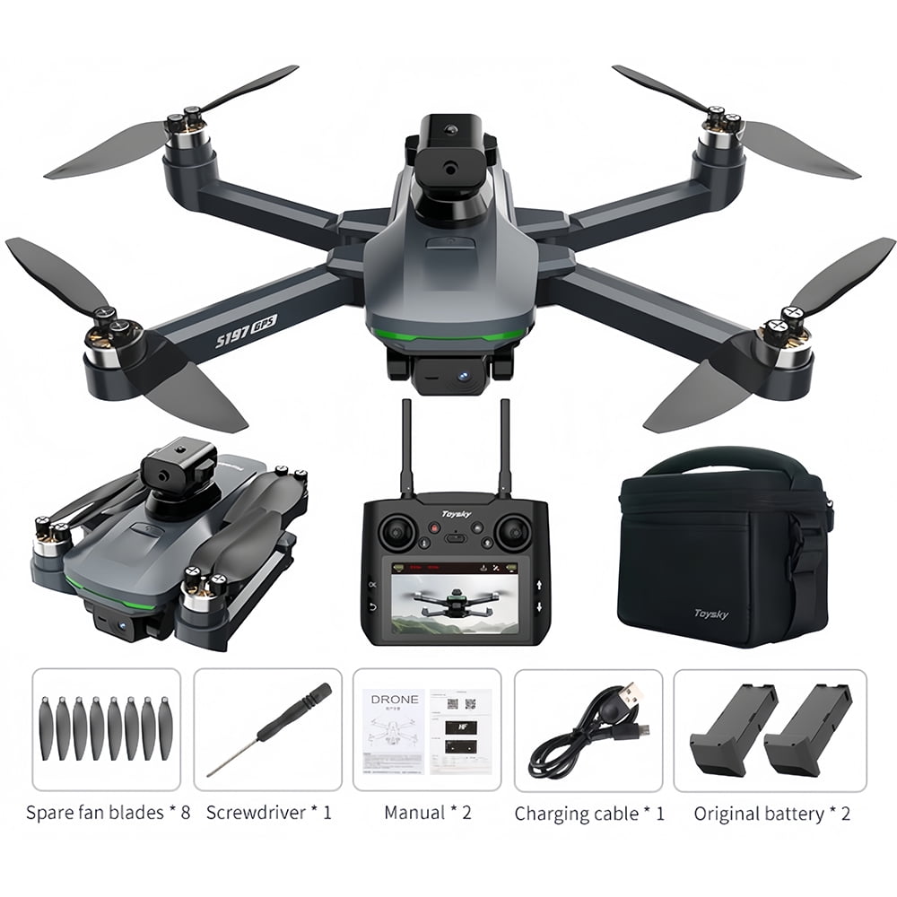 HD Dual Camera Drone with GPS Auto Return & 360 ° Obstacle Avoidance ...