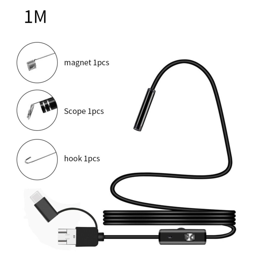 HD Endoscope Mobile Phone Inspection Camera Vent Pipe Engine USB ...