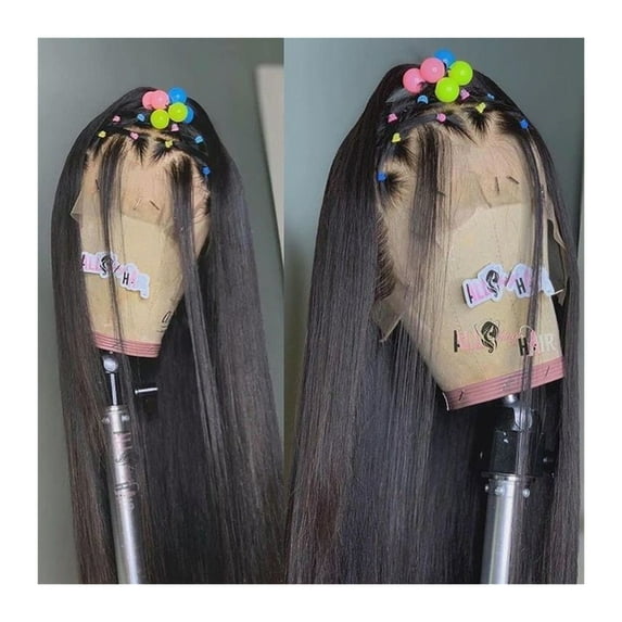 HD Full Lace Human Hair Wigs for Women 12-32" Transparent Brazilian ...