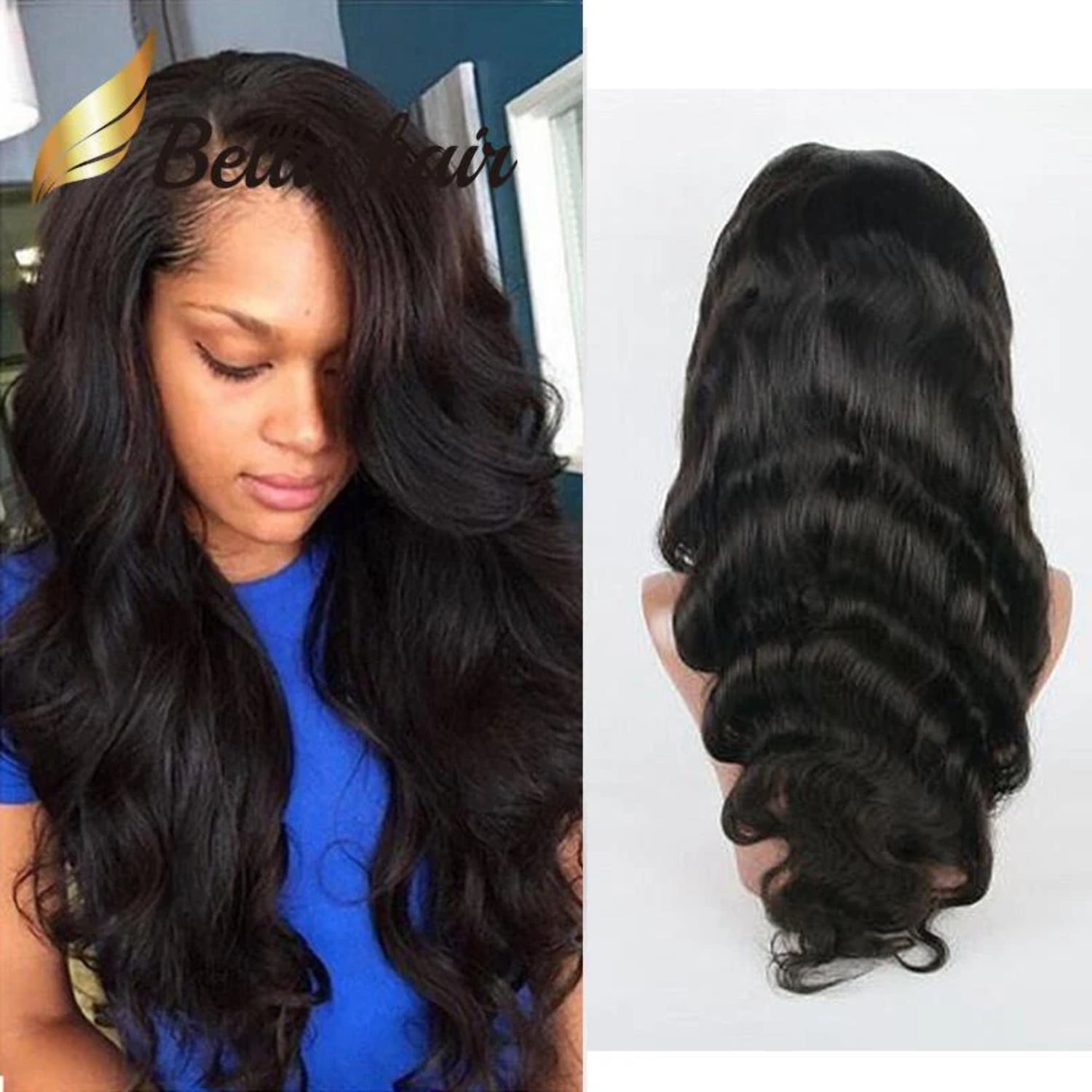 HD Lace Wig Full Frontal Bleachable - Walmart.com