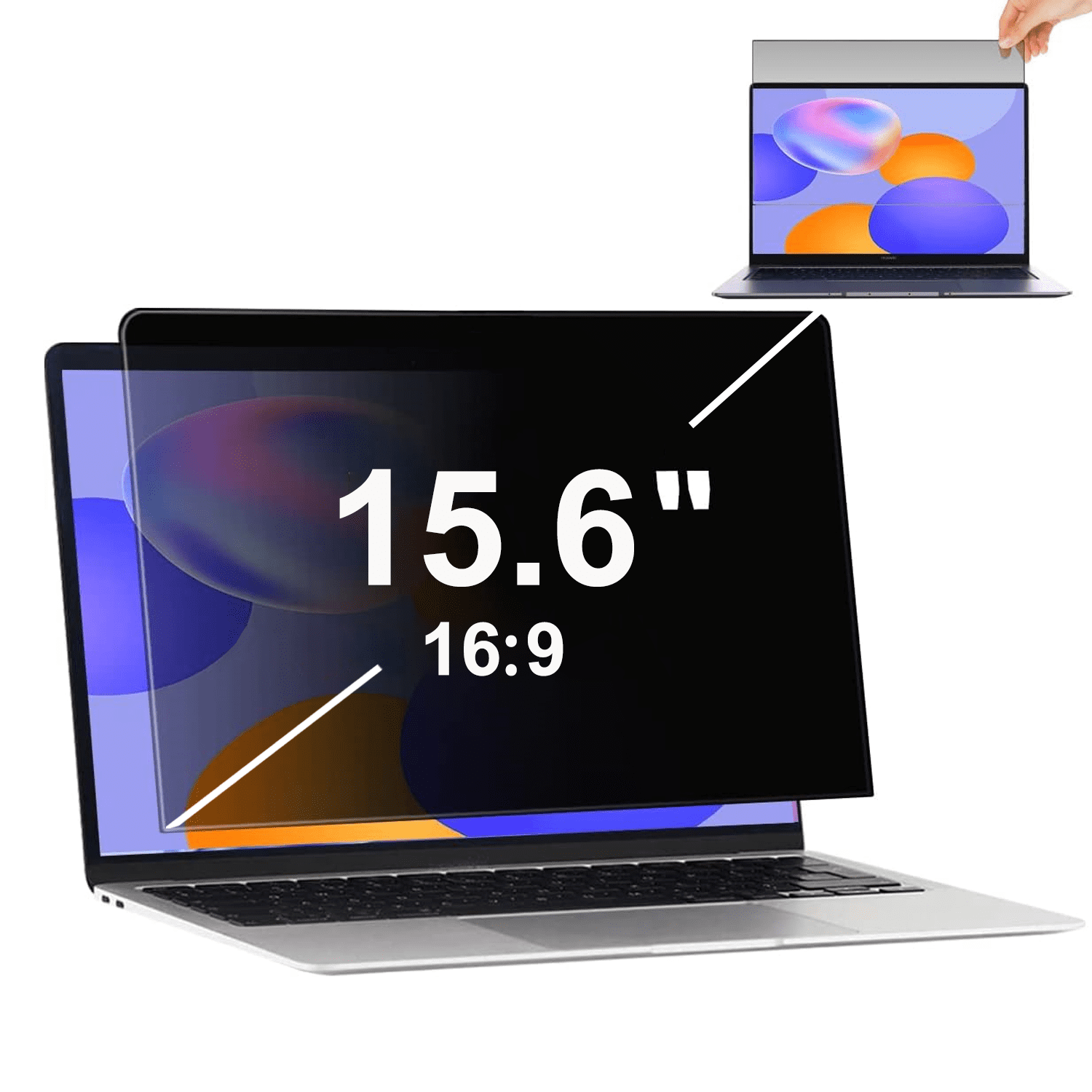 HD Laptop Privacy Screen 15.6 Inch，Crystal Clear Laptop Screen Privacy ...