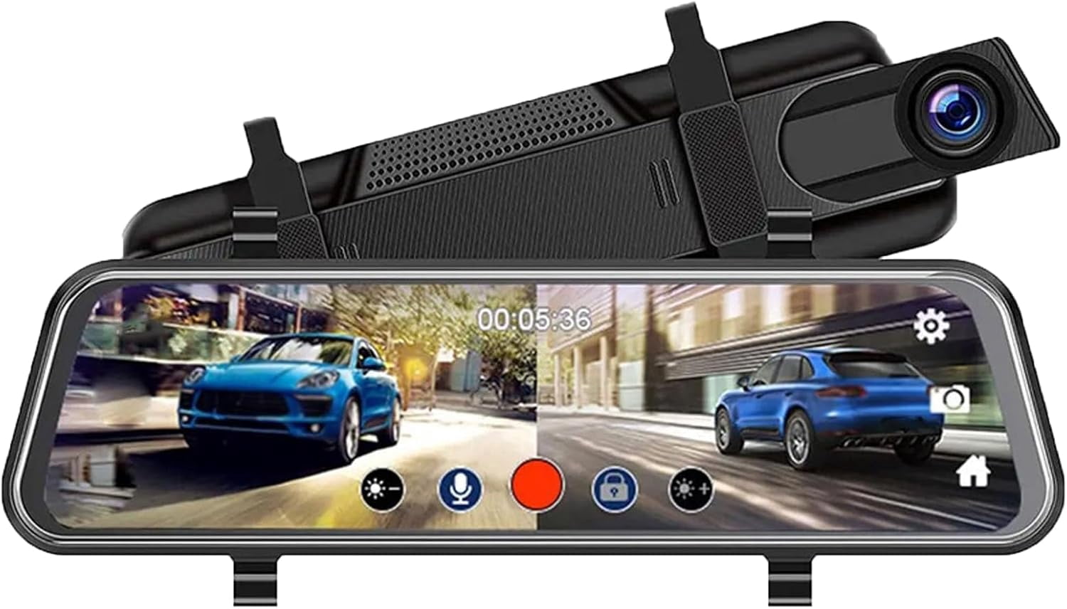 HD Multi-Function Touch Screen Car Recorder, 10 Inch Mirror Dash Cam ...