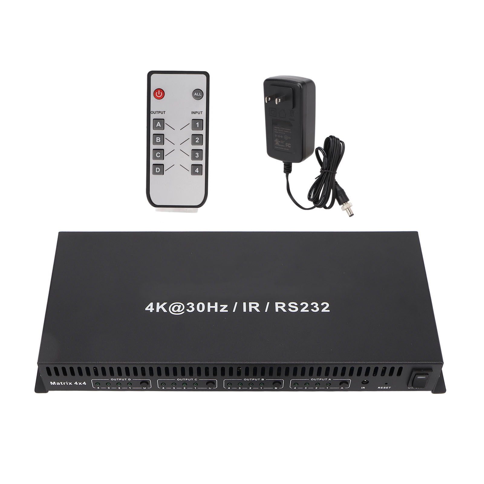 HD Multimedia Interface Matrix Switch 4 In 4 Out 4K 30Hz RS232 HD ...