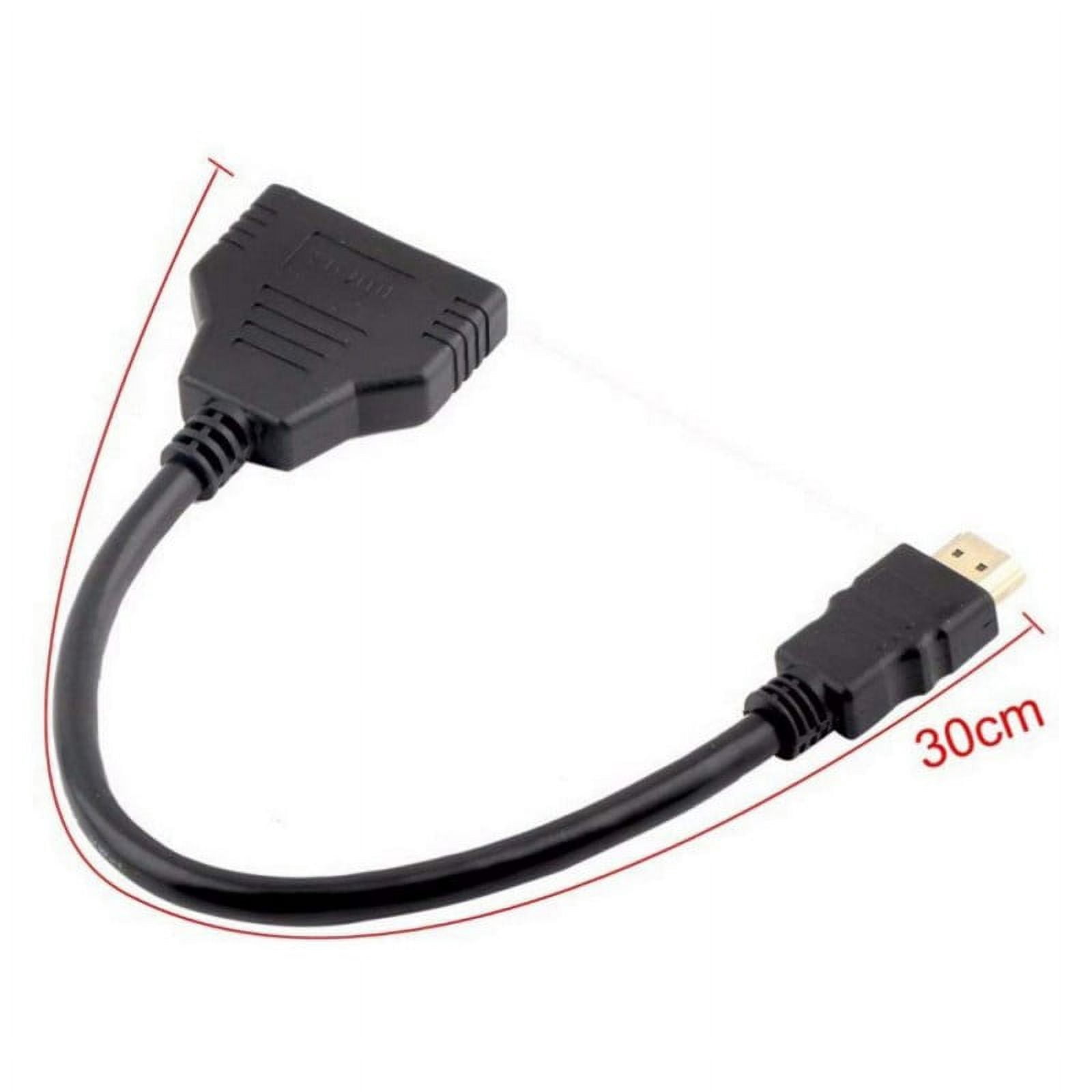 HD Port Male To Female 1 Input 2 Output Splitter Cable Adapter ...