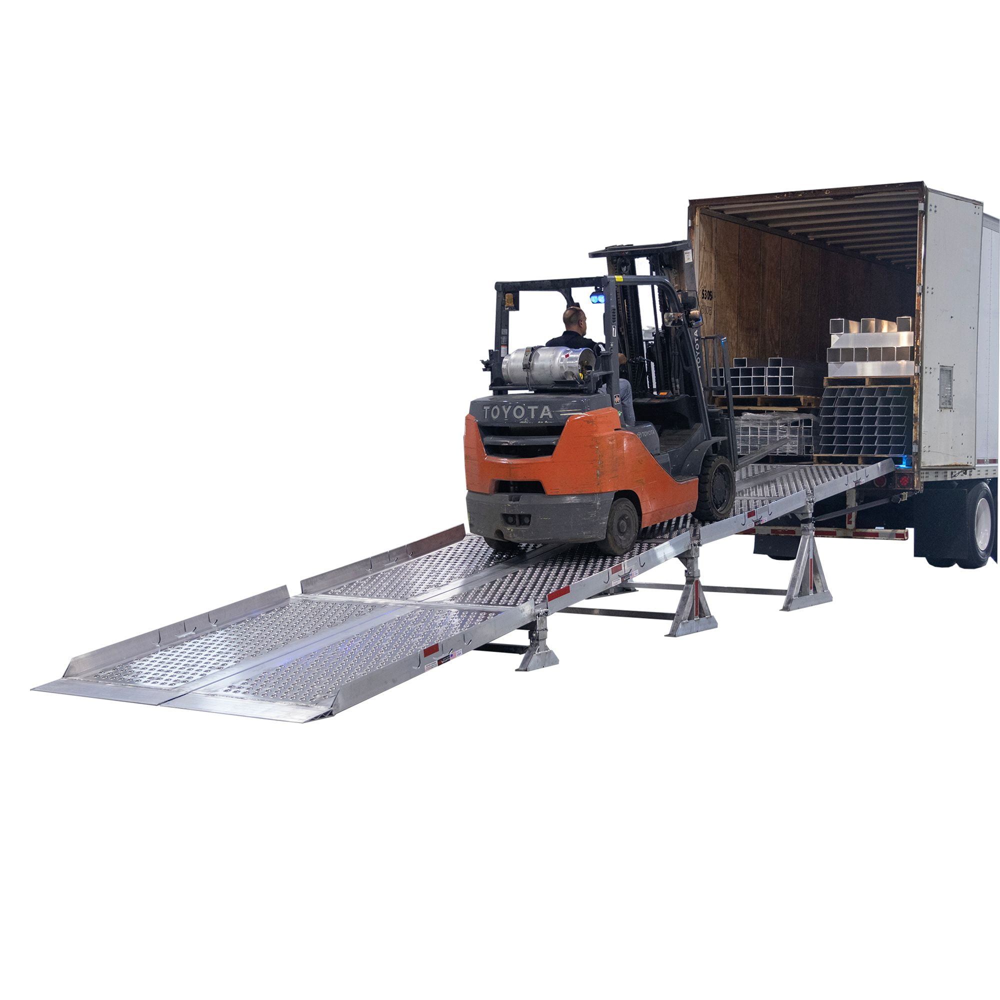 HD Ramps 30’ L x 84in W Aluminum Portable Modular Yard Ramp System ...