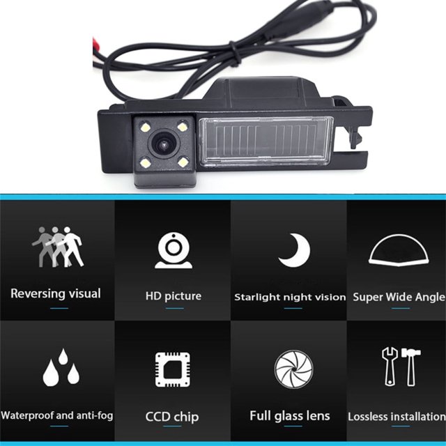 HD Reverse Fisheye Lens Car Rear Vew Camera For Opel Astra H J Corsa D ...