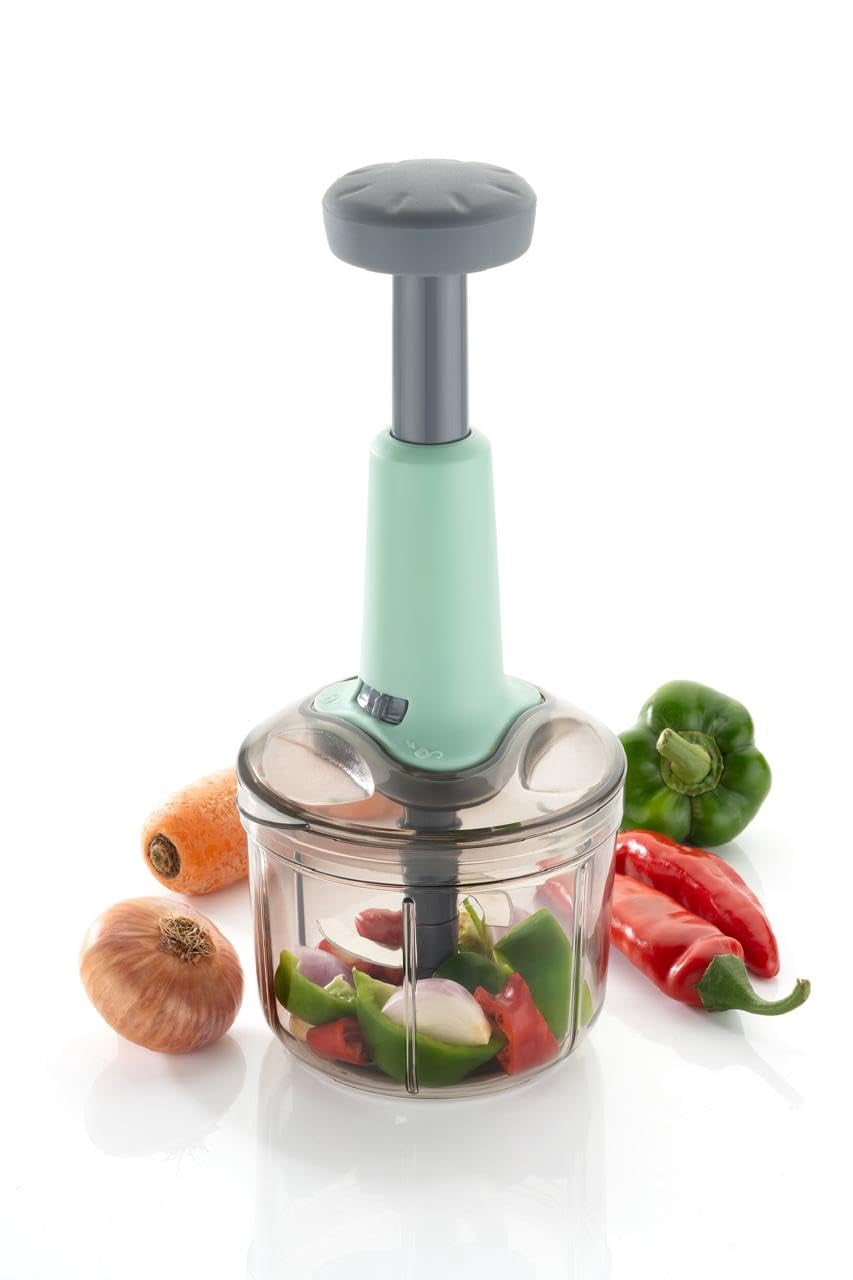 HD Sellon Food Chopper 900ml 4 Blade Steel Large Manual HandPress ...