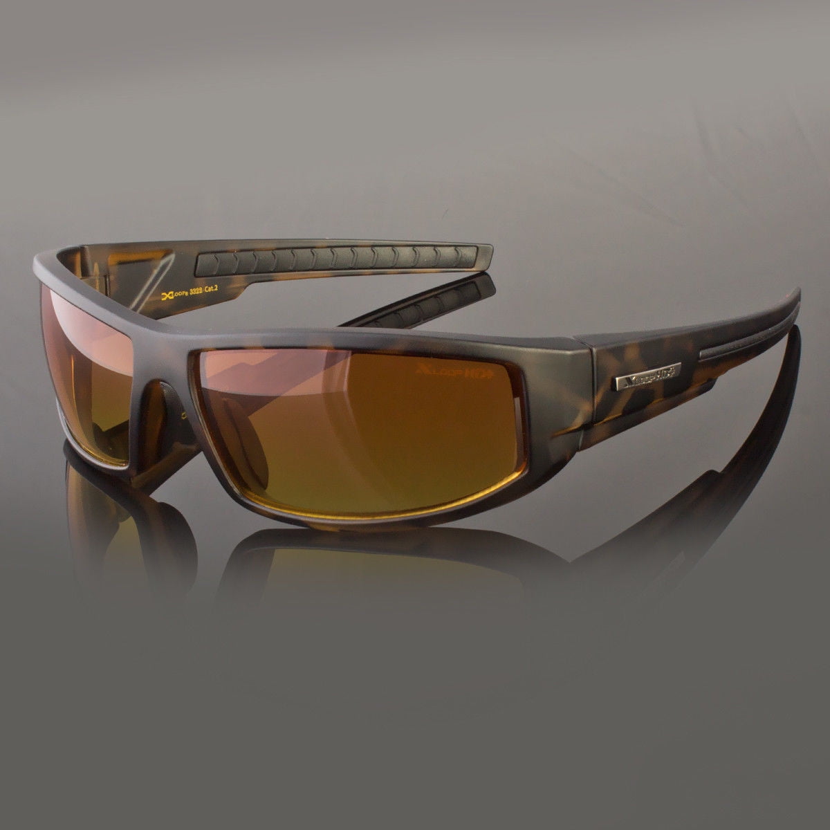 HD+ Sport Night Driving Sunglasses High Definition Vision Orange Wrap ...