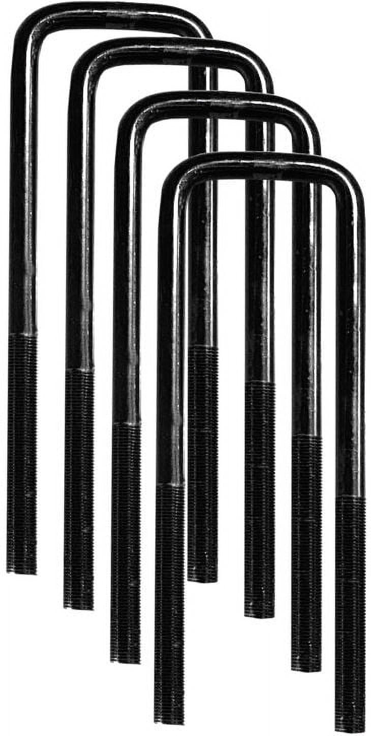 HD Square U-BOLTS 2 inch x 5-1/2 inch - SET OF FOUR (4) for 2 inch axle ...