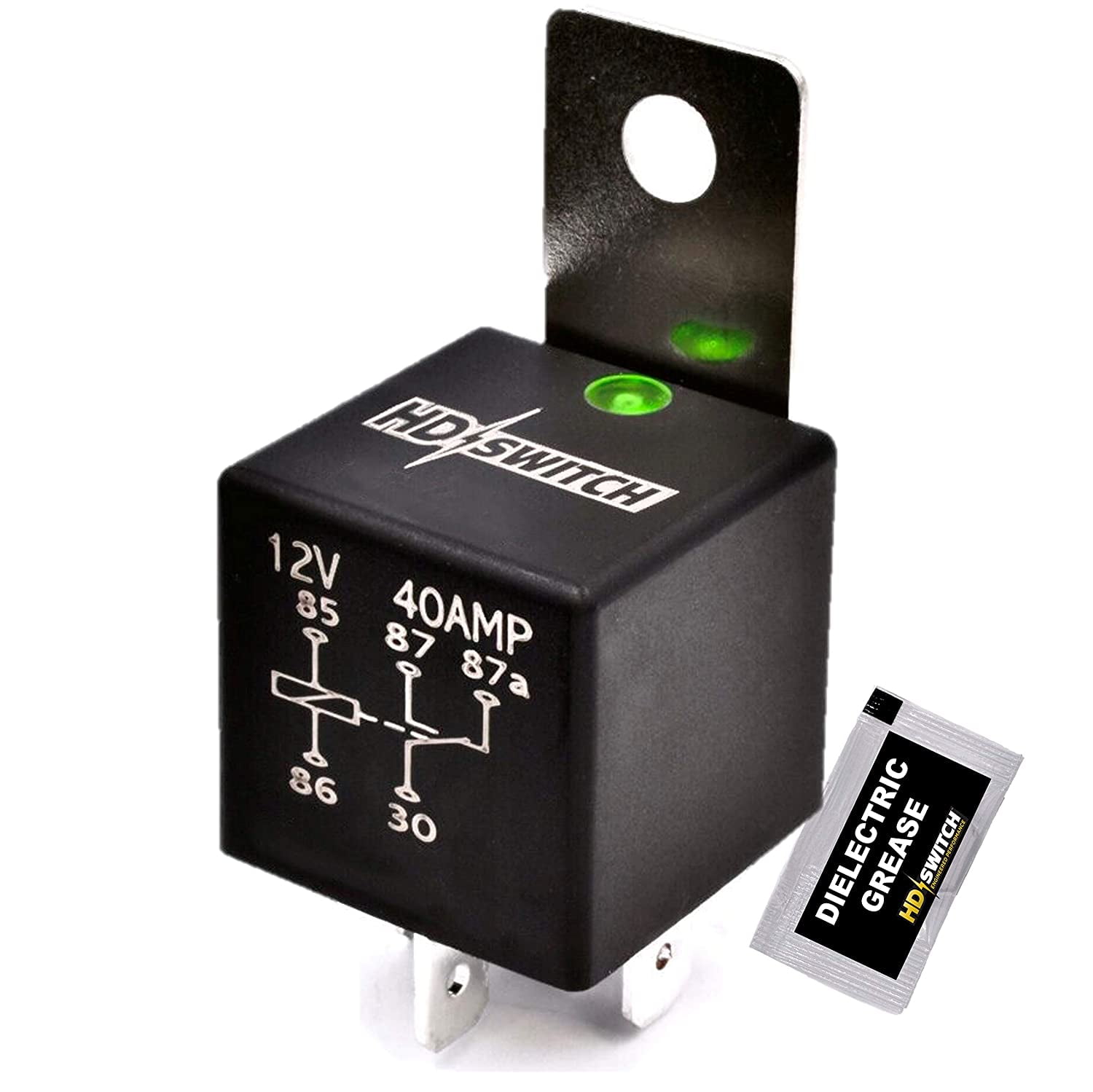 HD Switch 12V 40A Waterproof Relay for Hella 933332051 933332011 4RD ...