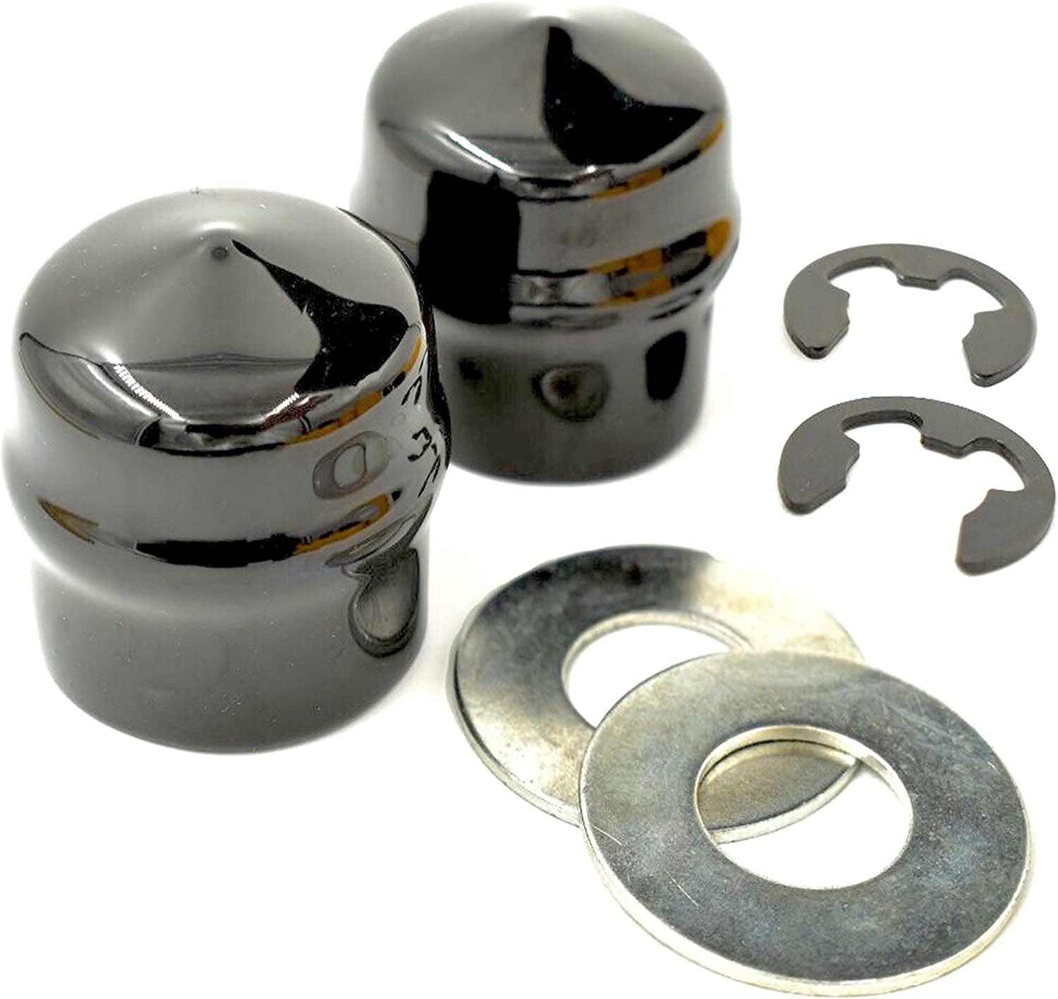 HD Switch Front Wheel Spindle Caster Washer, Cap Cover & E-Clip Snap ...