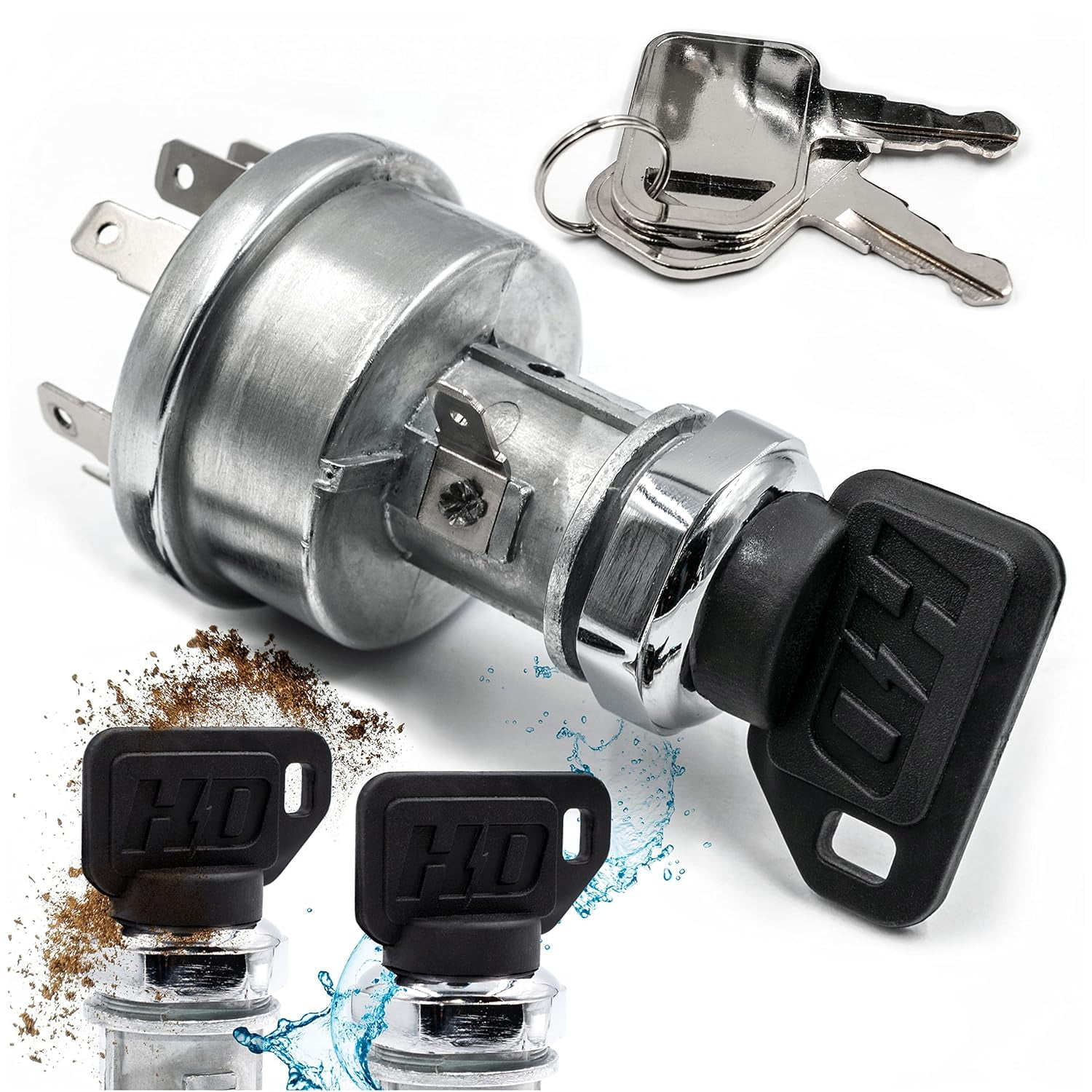 HD Switch Premium Ignition Key Switch fits John Deere RE61717 RE56411 ...