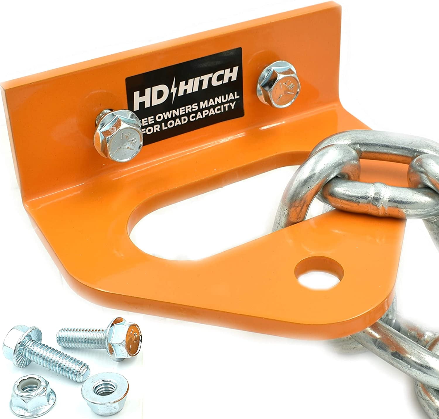 HD Switch Tow Hitch, 1/4" Steel, Chain Slot, Heavy Duty, Bolt-On Design ...