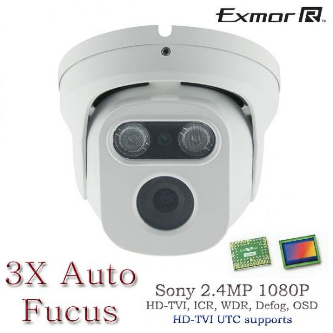 HD TVI In/Outdoor Eyeball Matrix IR Night Vision CCTV Security Camera ...