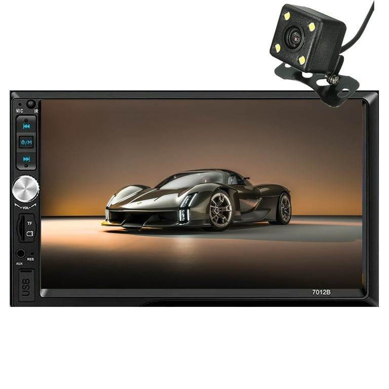 Car stereo with rear usb store