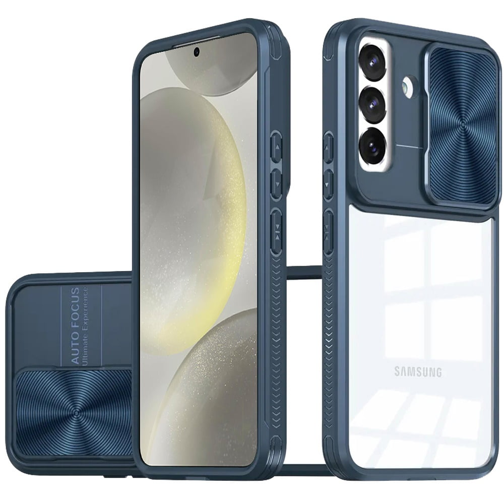 HD Transparent Case with Camera Privacy Cover for Samsung Galaxy S25 ...