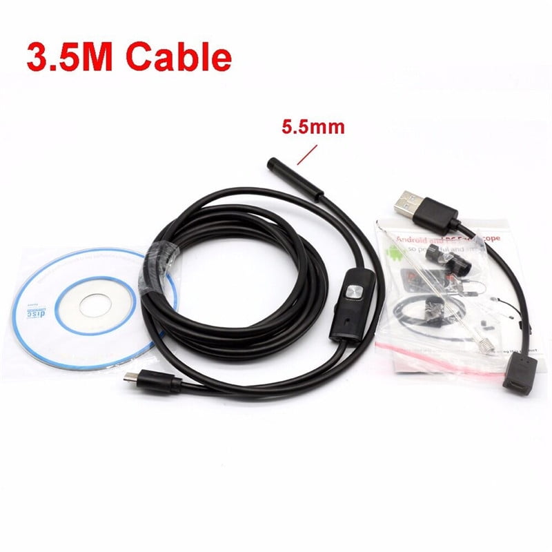 HD USB Android Camera Endoscope IP67 2m 5m Micro Inspection Video Camera Snake Borescope Tube 5 ...