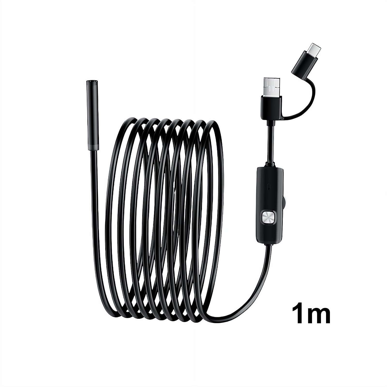 HD USB Snake Inspection Camera, Type-C USB Borescope with LED Light ...