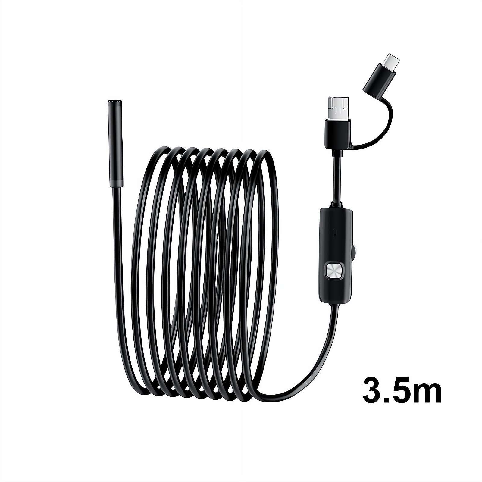 HD USB Snake Inspection Camera, Type-C USB Borescope with LED Light ...